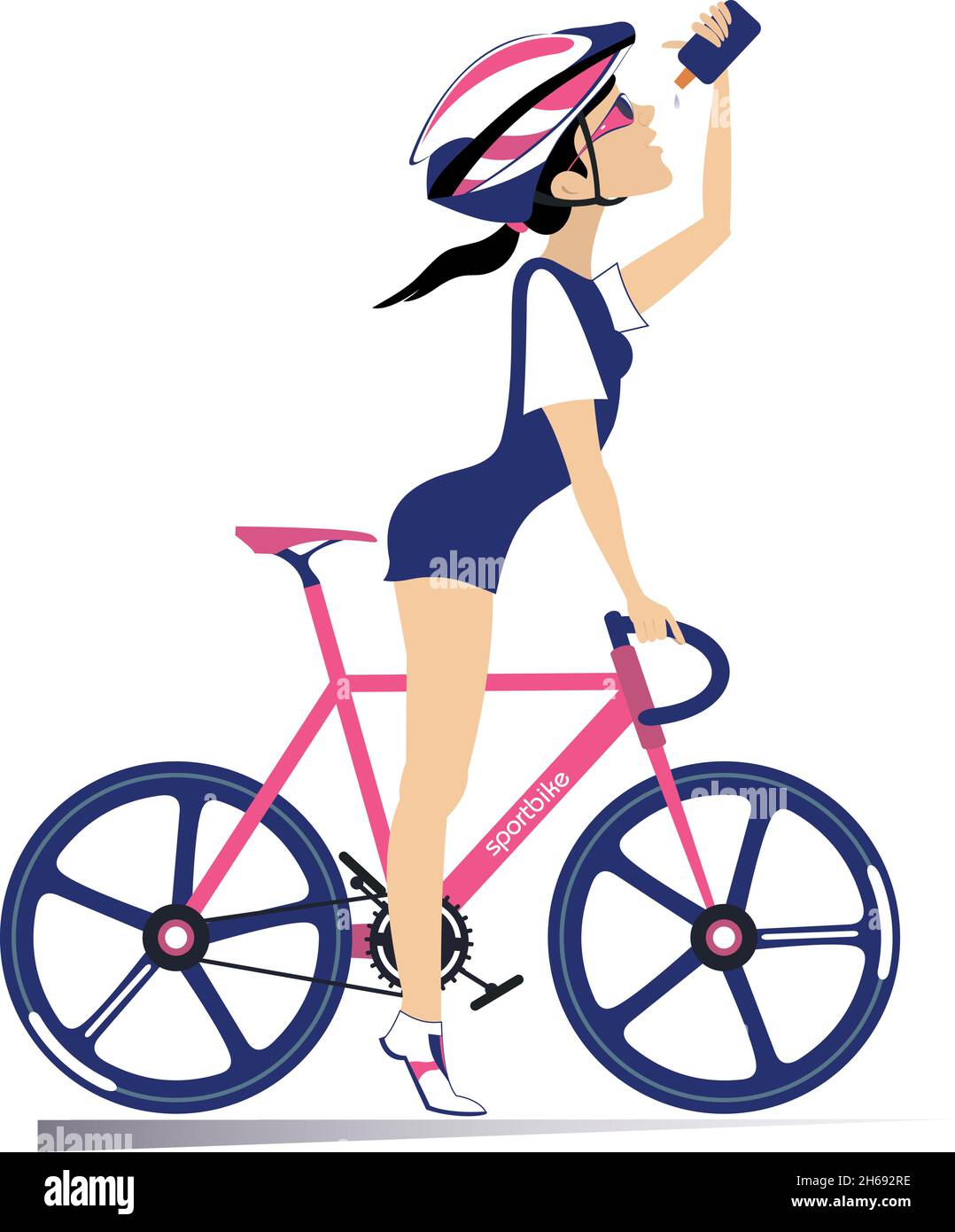 Cartoon radfahrer -Fotos und -Bildmaterial in hoher Auflösung – Alamy