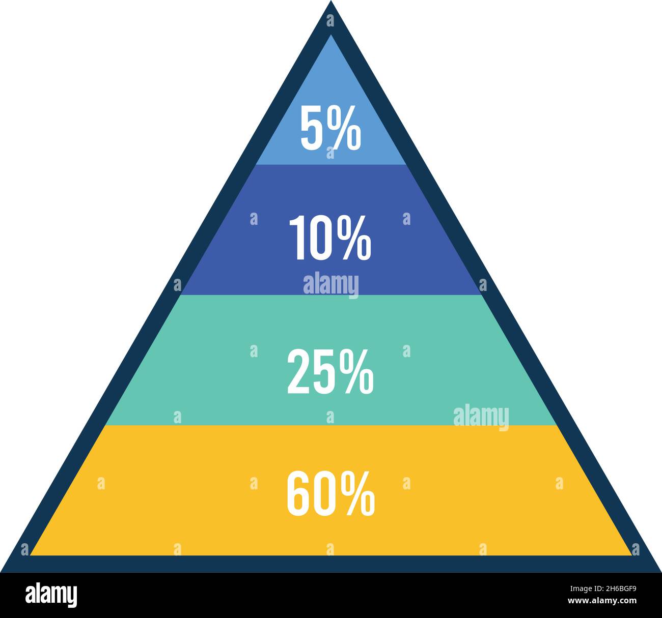 Infografik zur Statistik-Pyramide Stock-Vektorgrafik - Alamy
