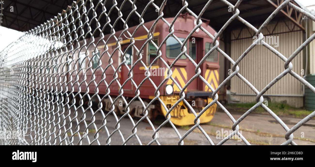 Korumburra Victoria Australia, Red hen Train, selbstfahrender ...