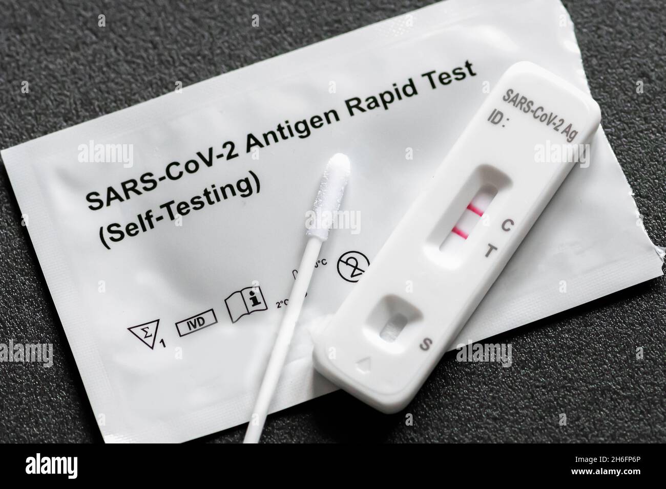 Positiver Covid-19-Antigen-Testsatz für Selbsttests, einstufiger ...