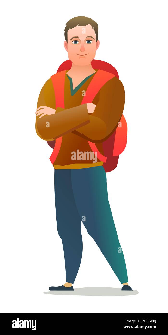 Männlicher tourist Stock-Vektorgrafiken kaufen - Alamy