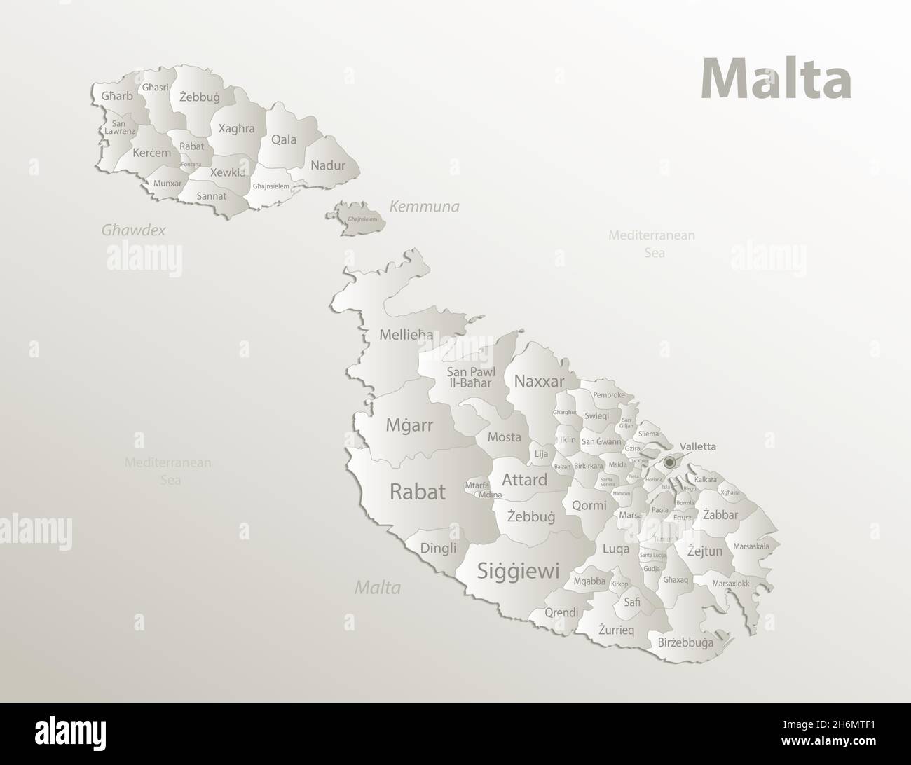 Malta political map capital valletta -Fotos und -Bildmaterial in hoher ...