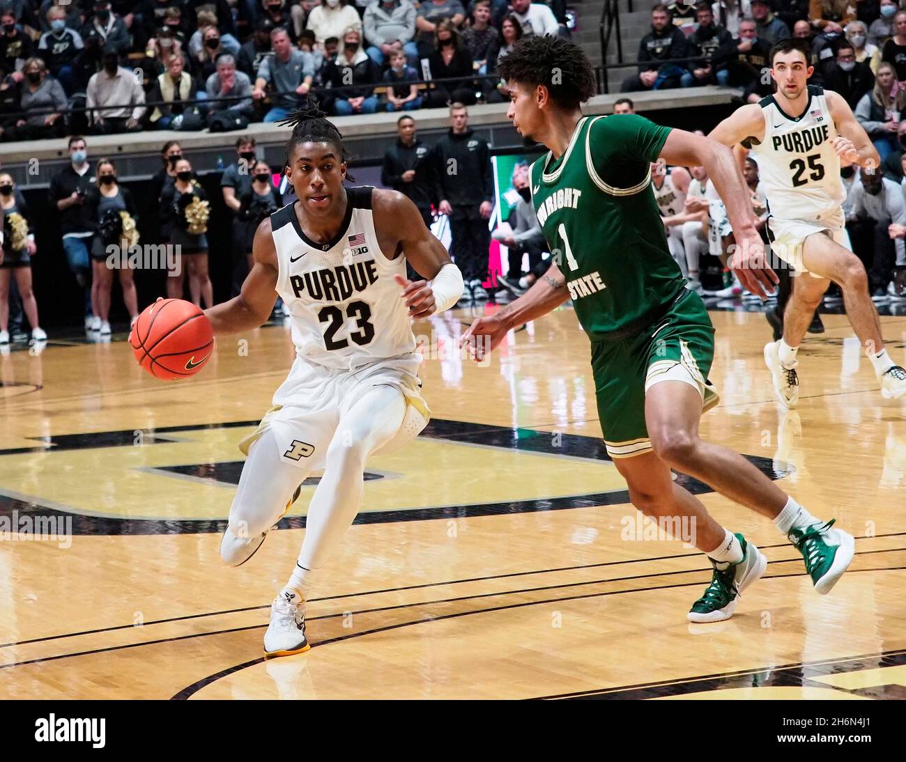 West Lafayette, Indiana, USA; 16. November; der Wächter der Purdue ...