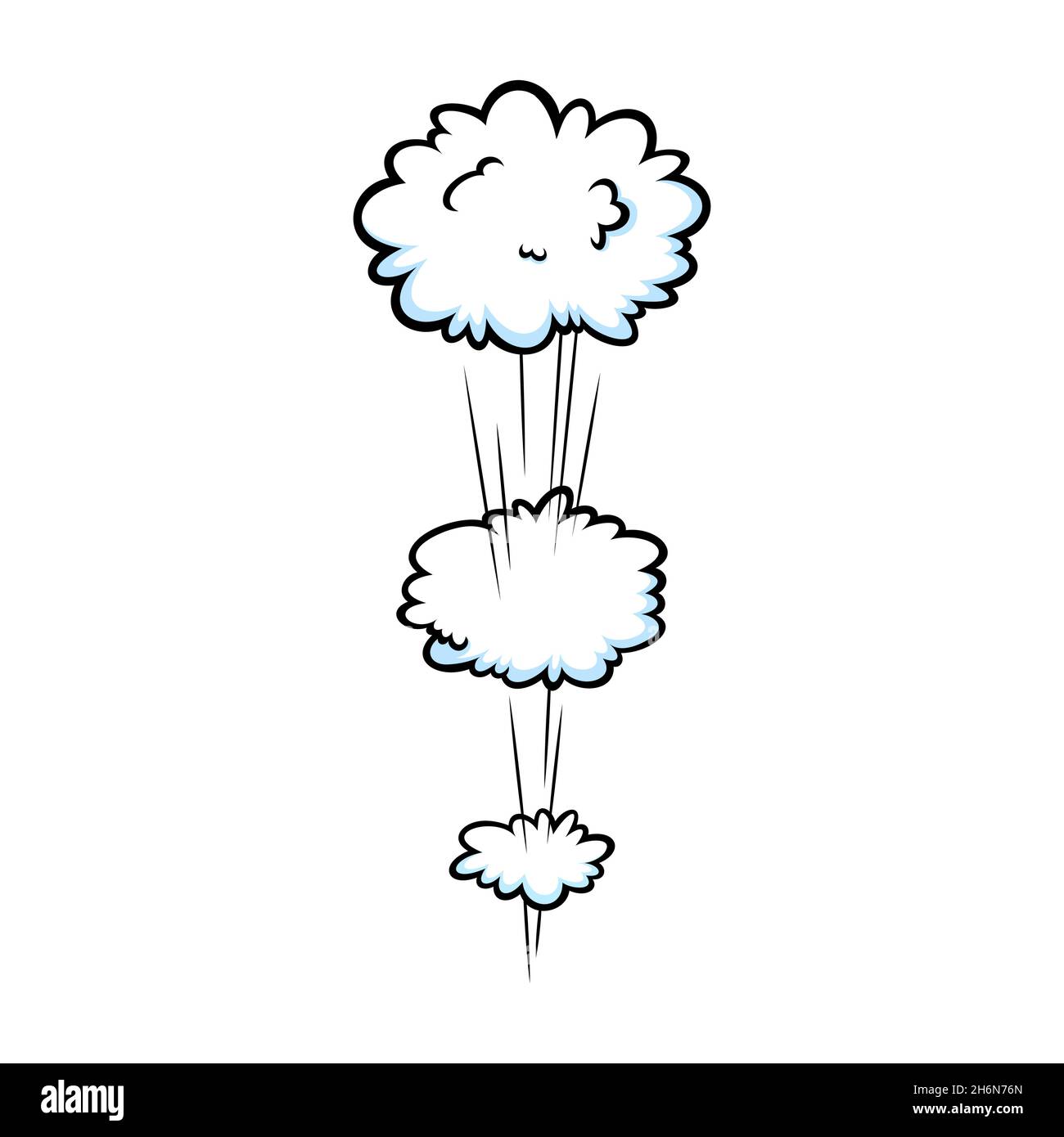 Comic cartoon speed cloud balloon Stock-Vektorgrafiken kaufen - Alamy