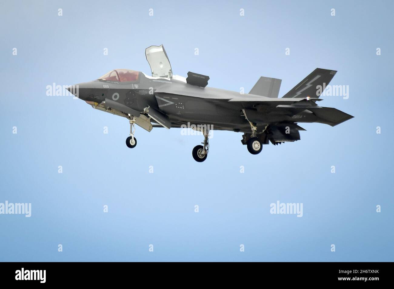 Eine RAF Lockheed Martin F-35BLightning II auf dem britischen ...