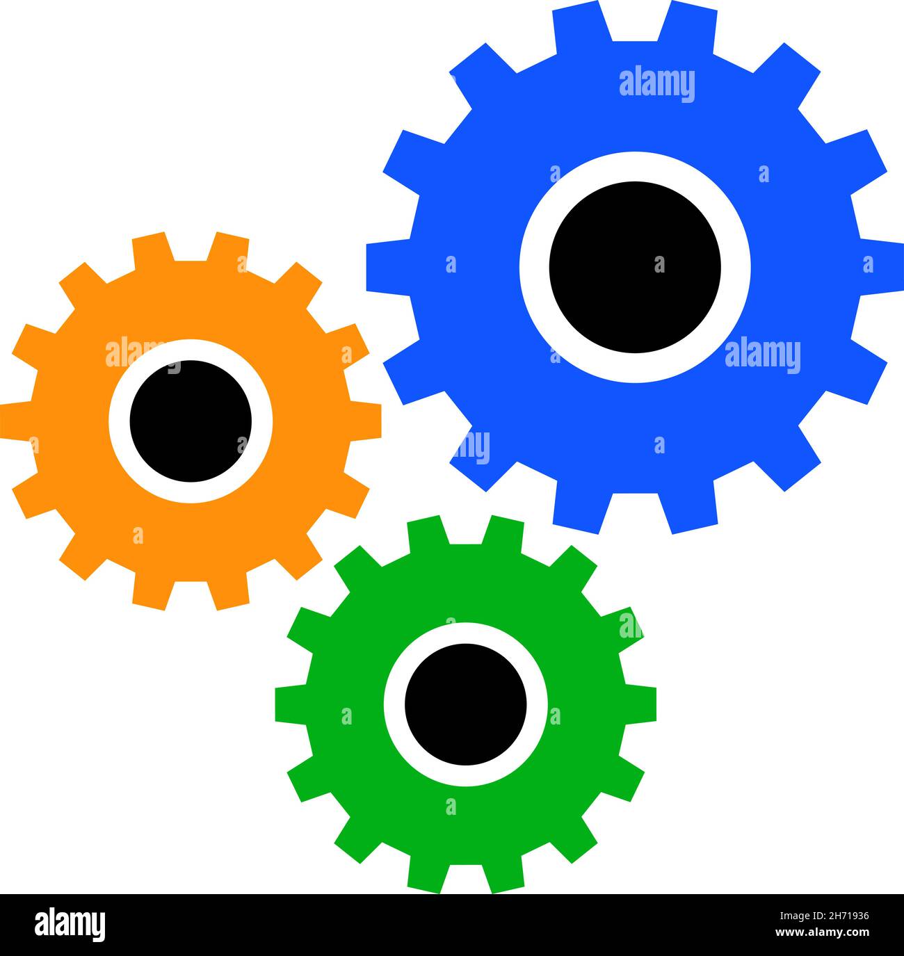 Symbol für Zahnrad, Zahnrad, Zahnrad. Reparatur, Wartung, Setup und ...