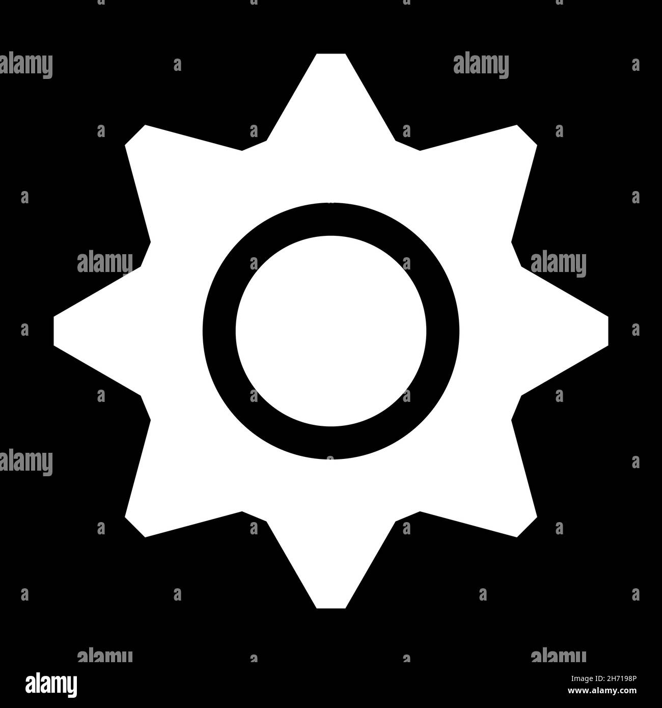 Symbol für Zahnrad, Zahnrad, Zahnrad. Reparatur, Wartung, Setup und ...