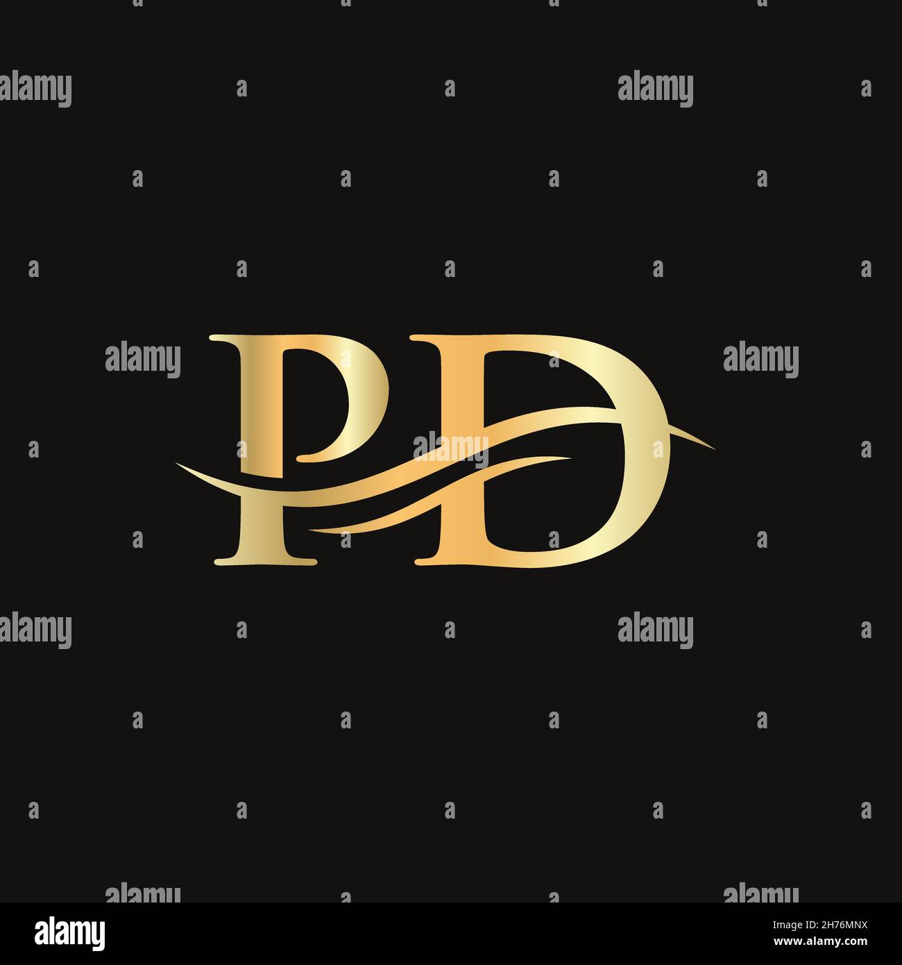 Pd brief logo Stock-Vektorgrafiken kaufen - Alamy