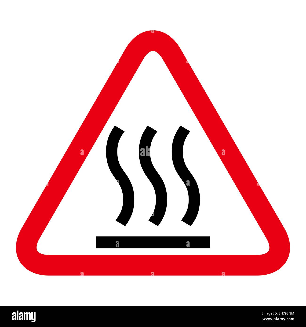 Caution hot surface sign -Fotos und -Bildmaterial in hoher Auflösung ...