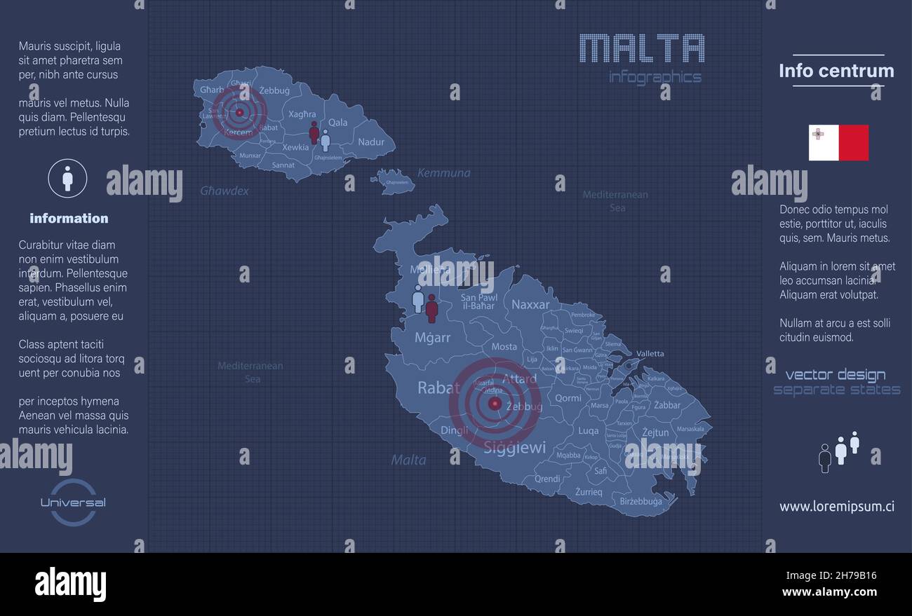 Malta political map capital valletta -Fotos und -Bildmaterial in hoher ...