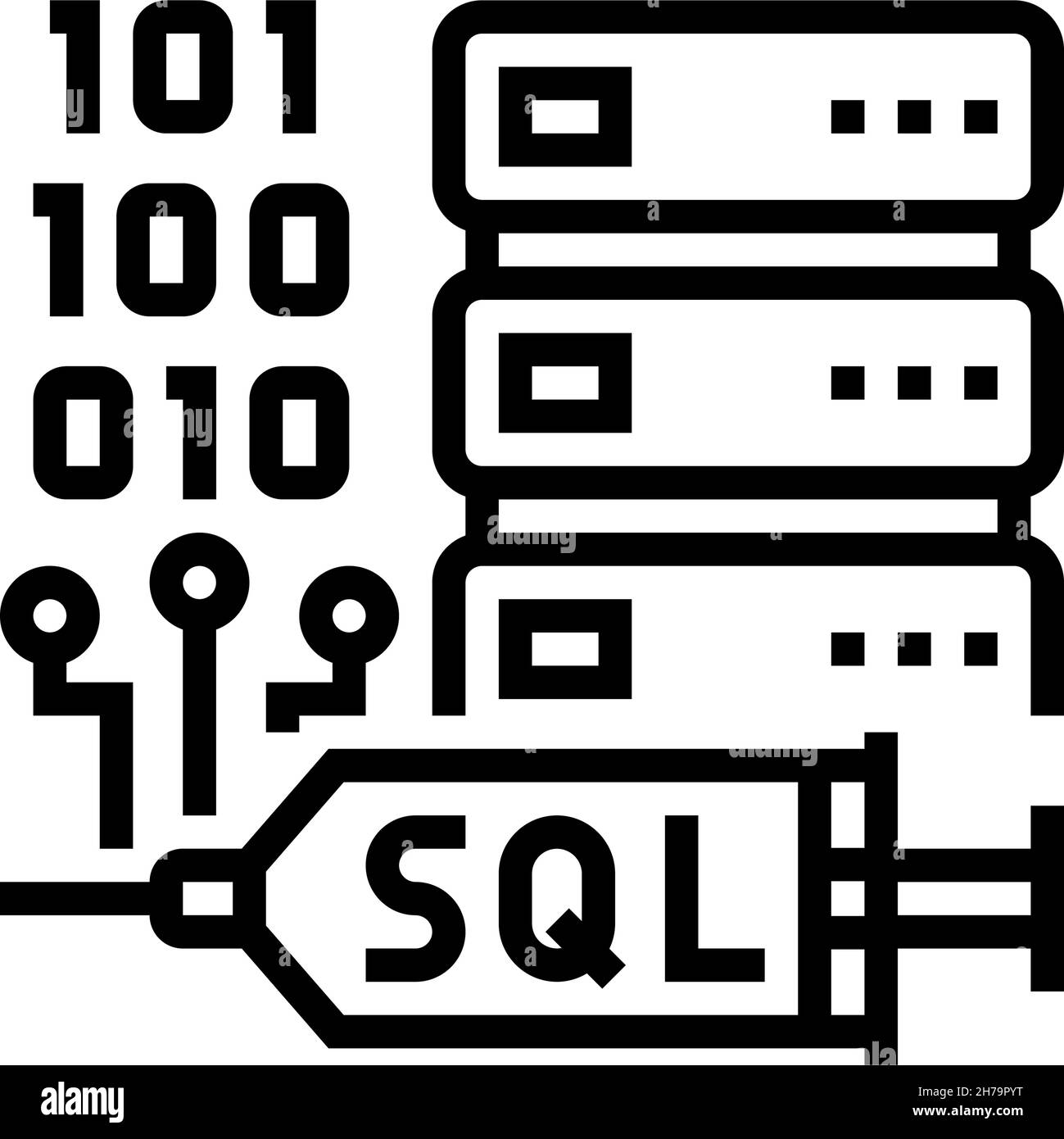 Sql injektionen Schwarzweiß-Stockfotos und -bilder - Alamy
