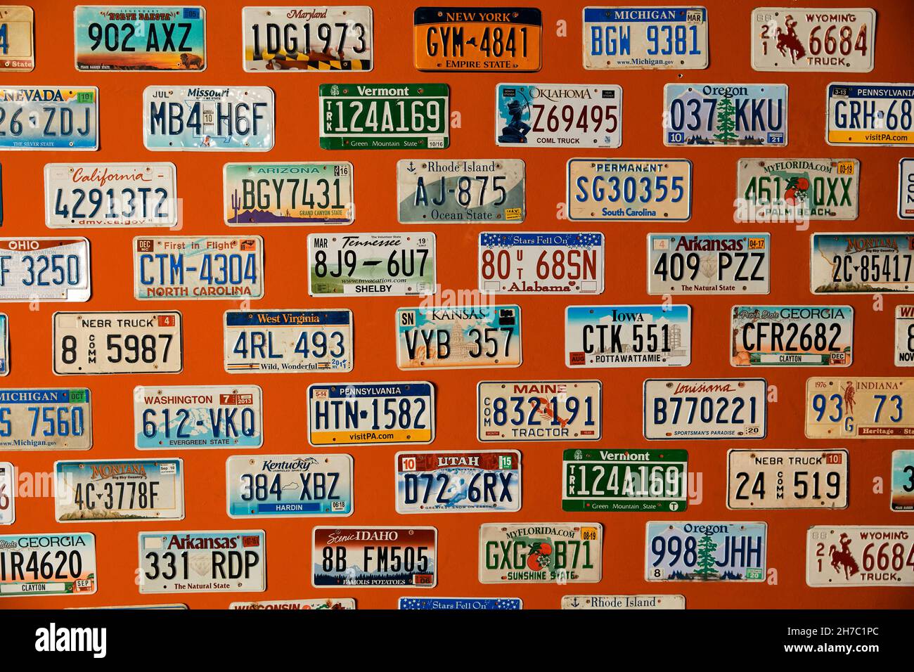 Amerikanische Nummernschilder Stockfotos und -bilder Kaufen - Alamy