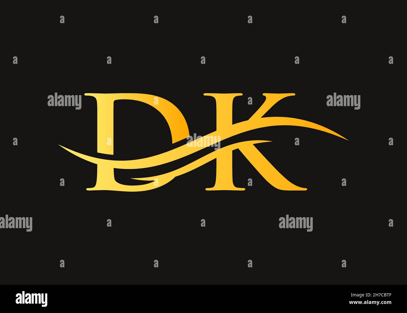 Logo mit DK-Schriftzug. Ursprüngliche Vorlage für das Design des ...