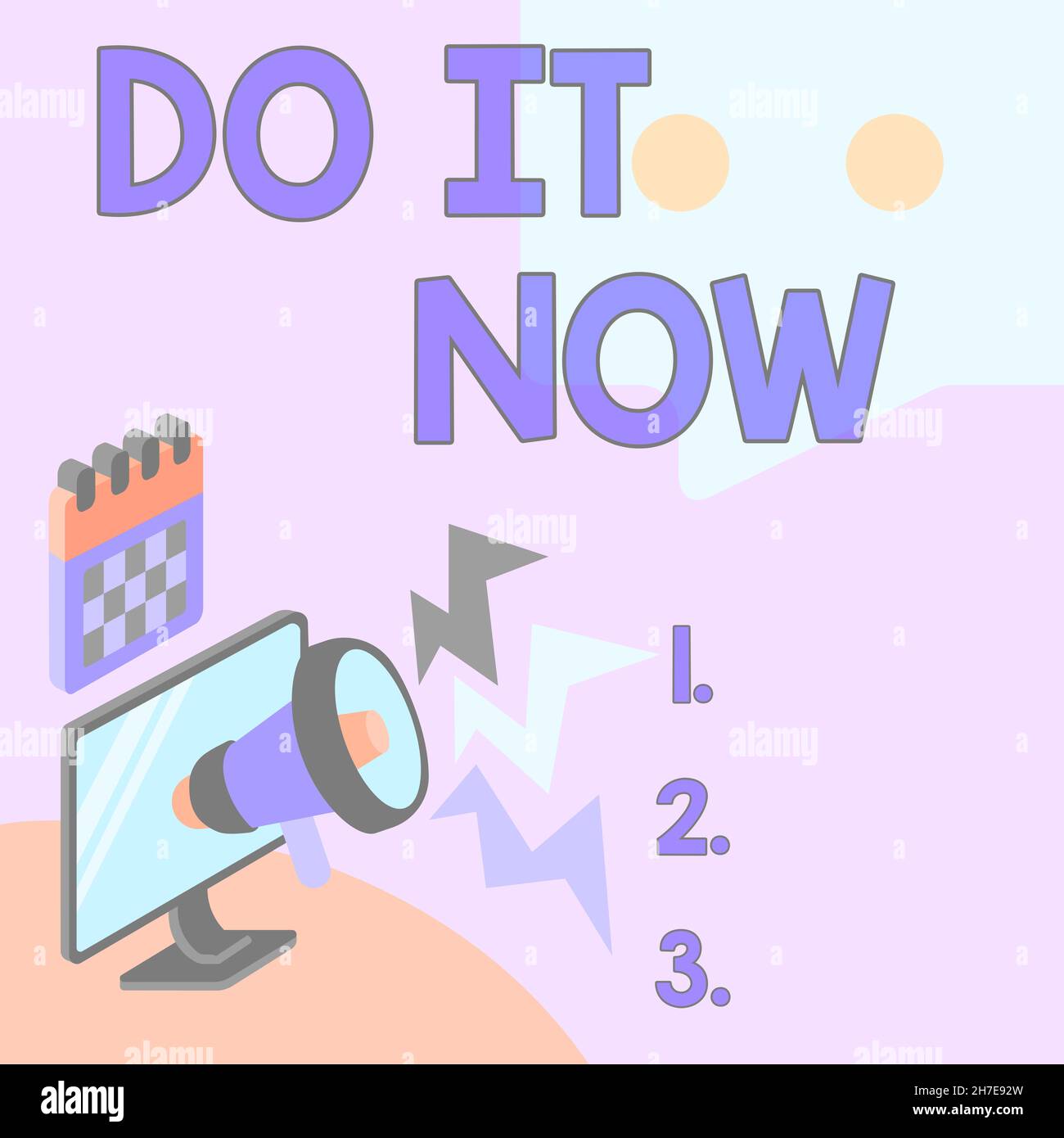 Konzeptionelle Darstellung Jetzt machen. Geschäftskonzept Zögern Sie ...