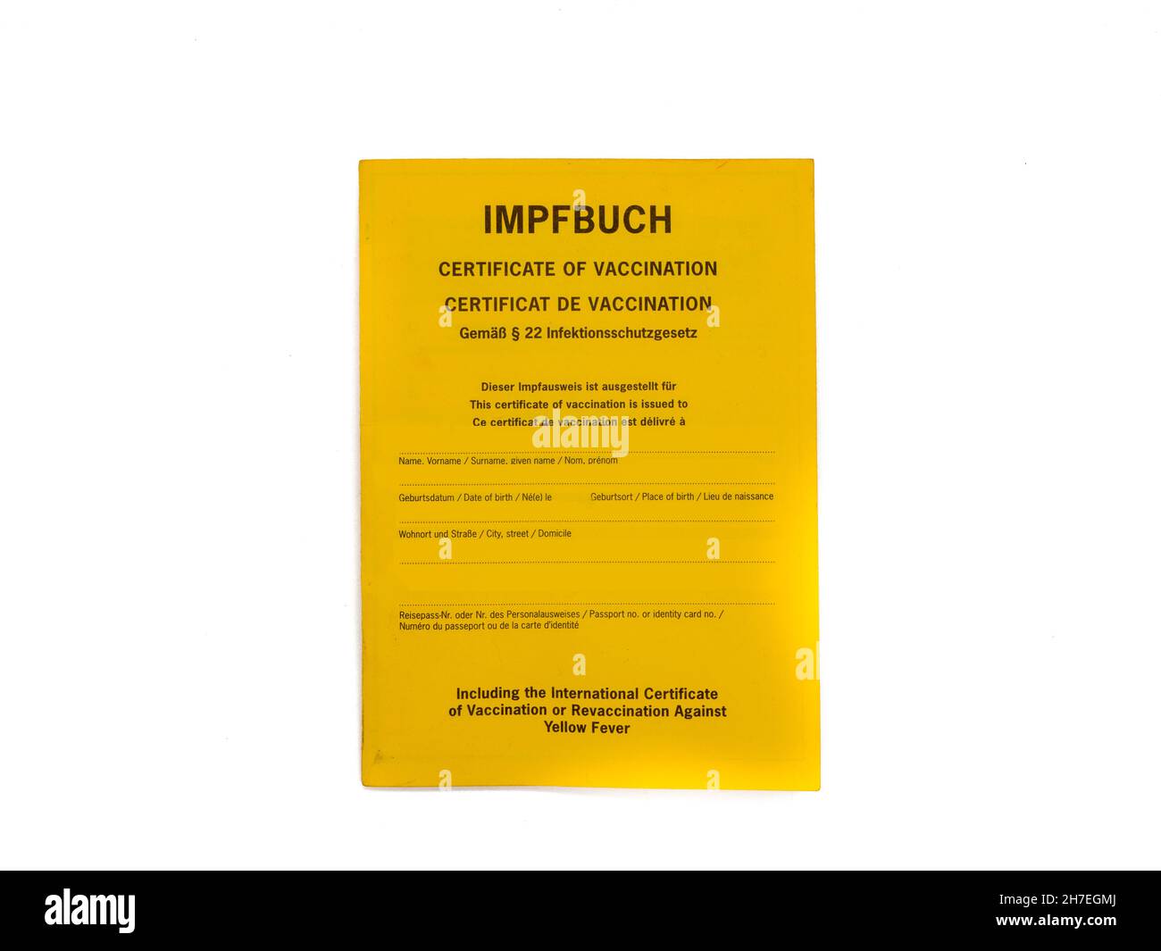 Vaccination book -Fotos und -Bildmaterial in hoher Auflösung – Alamy