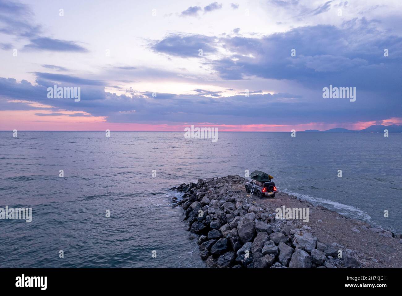 Albanien, Südeuropa, Land Rover Defender, Dachzelt, Mittelmeer, Adria ...