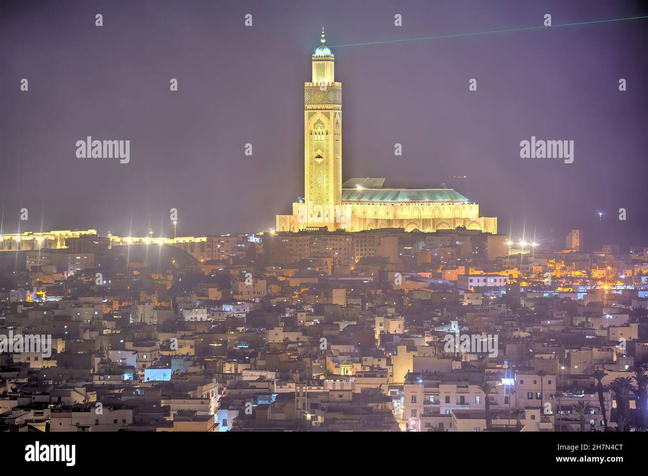 Skyline Und Moschee Hassan Ii Stockfotos Und Bilder Kaufen Alamy