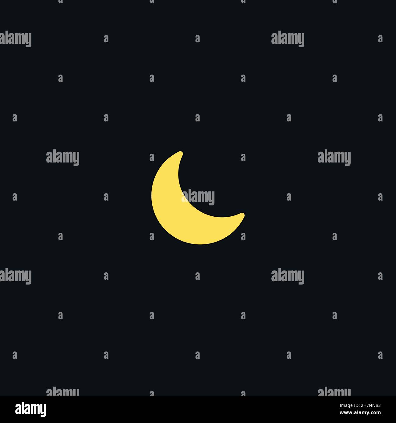 Halbmond-Symbol. Halbmondsymbol. Islam Religion Zeichen. Logo-Design ...
