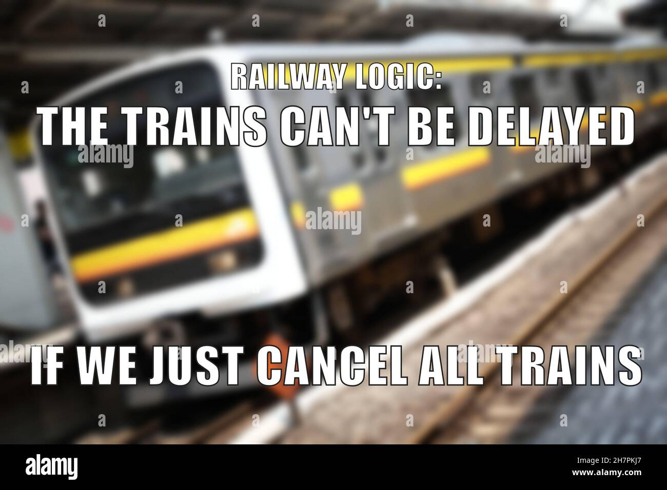 Eisenbahnlogik lustige Meme für den Austausch von sozialen Medien ...