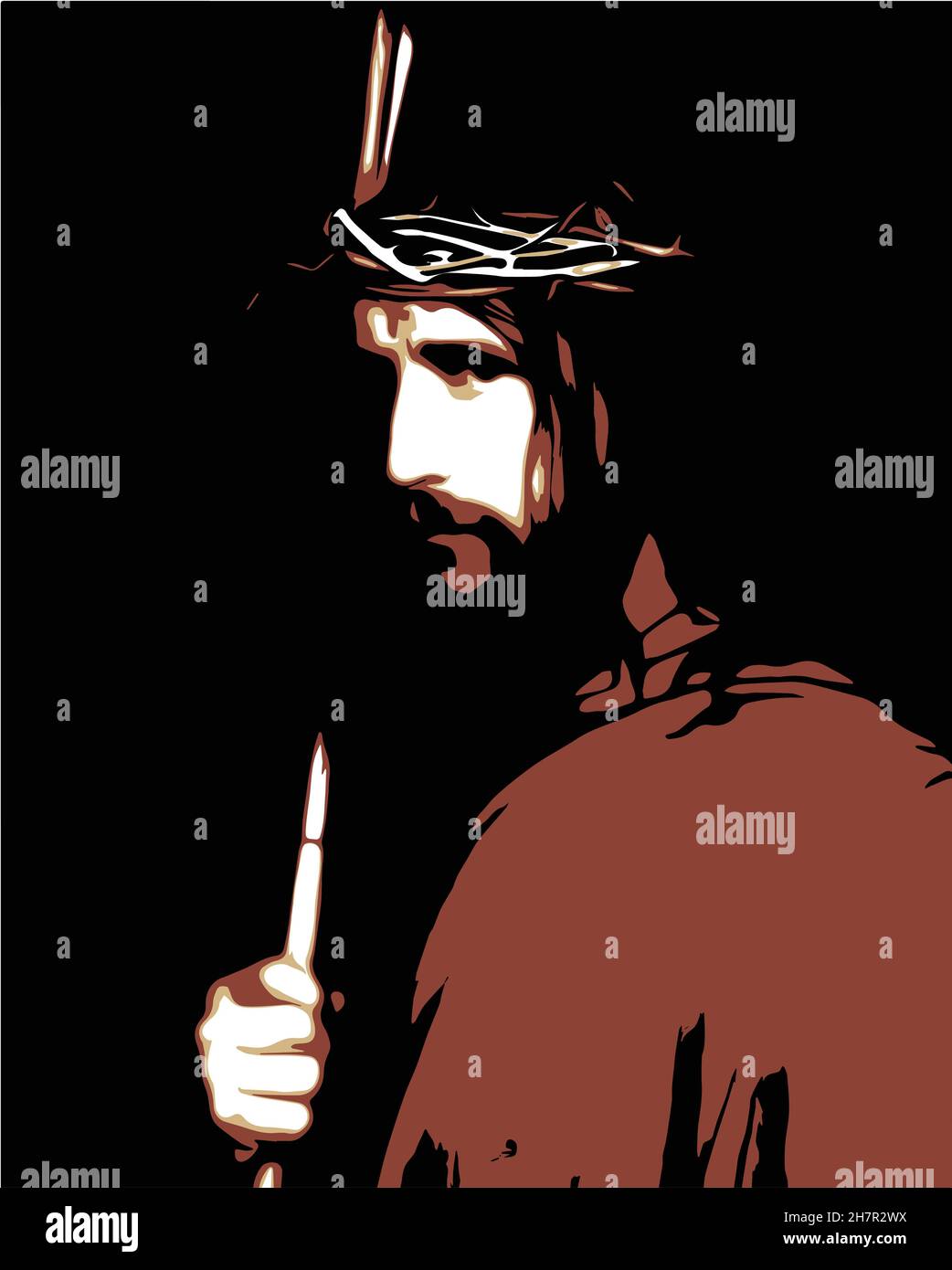 Darstellung von jesus christus Stock-Vektorgrafiken kaufen - Alamy