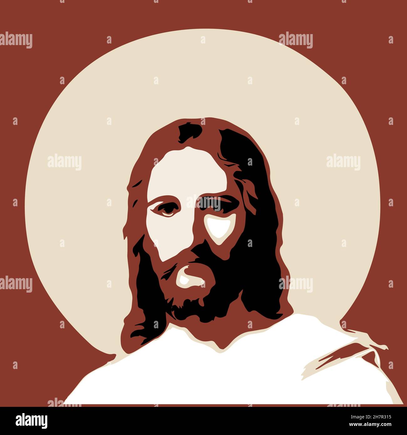 Darstellung Von Jesus Christus Stock-Vektorgrafiken kaufen - Alamy