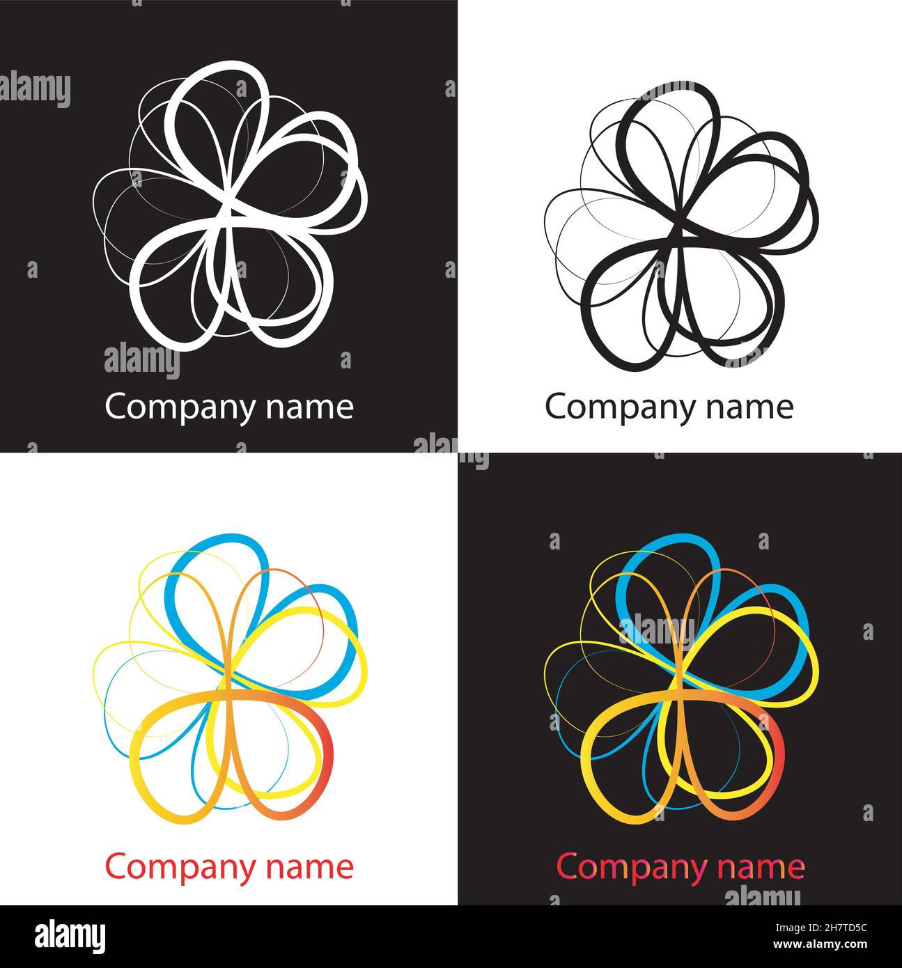 Logo Vektor Formen Kollektion, Logo konzeptuelle Vektor Illustration ...