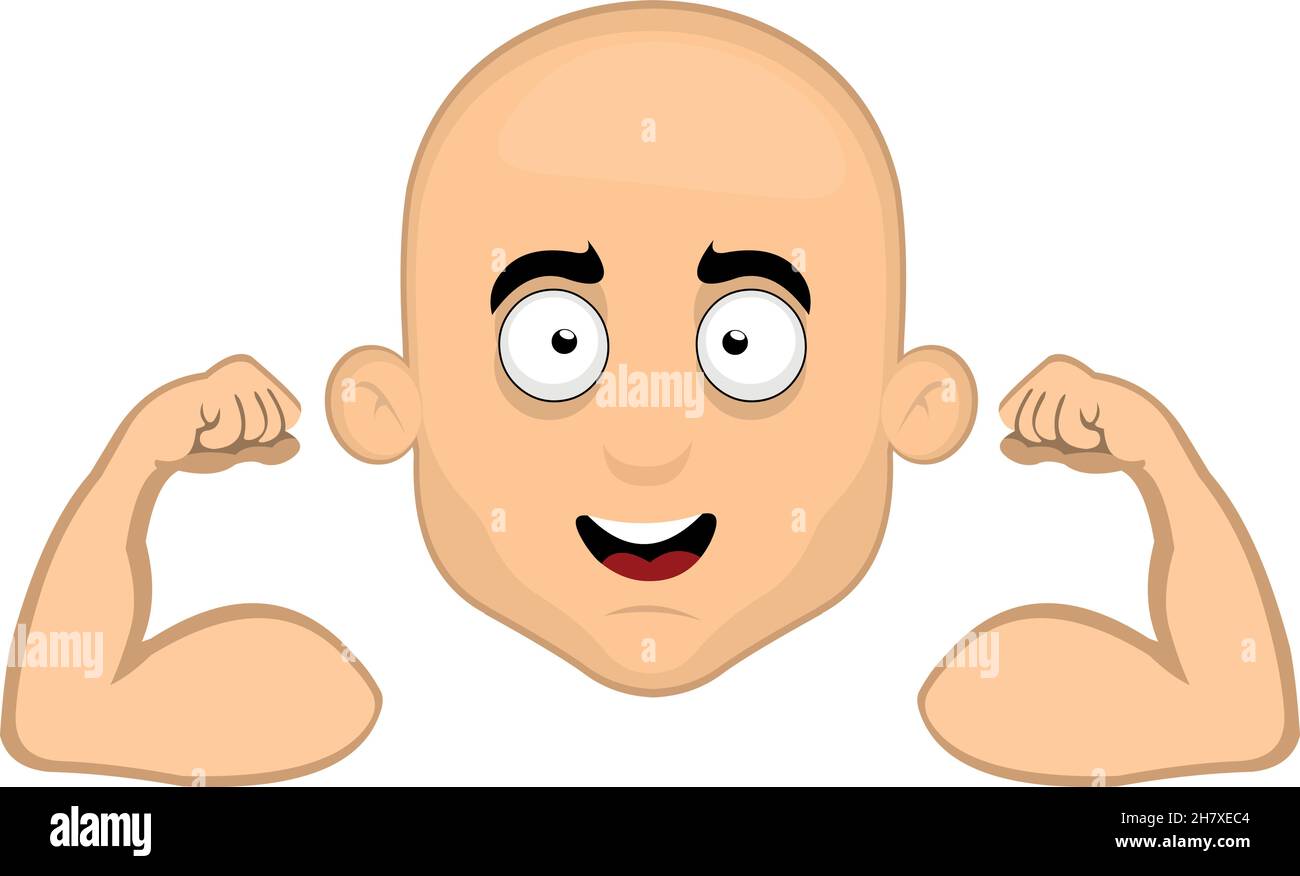 Vector Emoticon Illustration eines Zeichentrickfilms Gesicht biegen ...