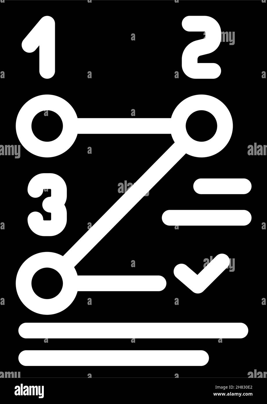 Methode Data Science Glyphen Symbol Vektor Illustration Stock ...