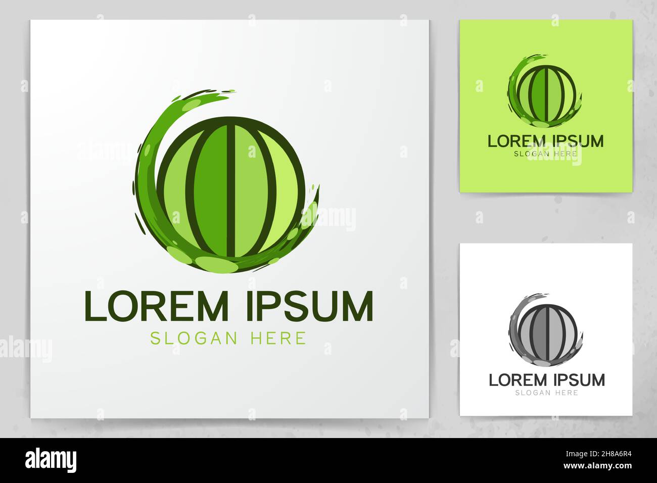 Erde, globe Logo Designs Inspiration isoliert auf weißem Hintergrund ...