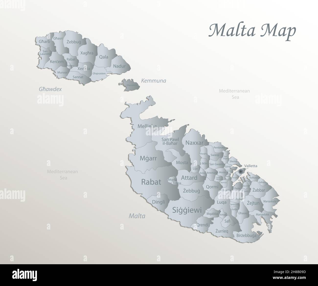 Malta political map capital valletta -Fotos und -Bildmaterial in hoher ...
