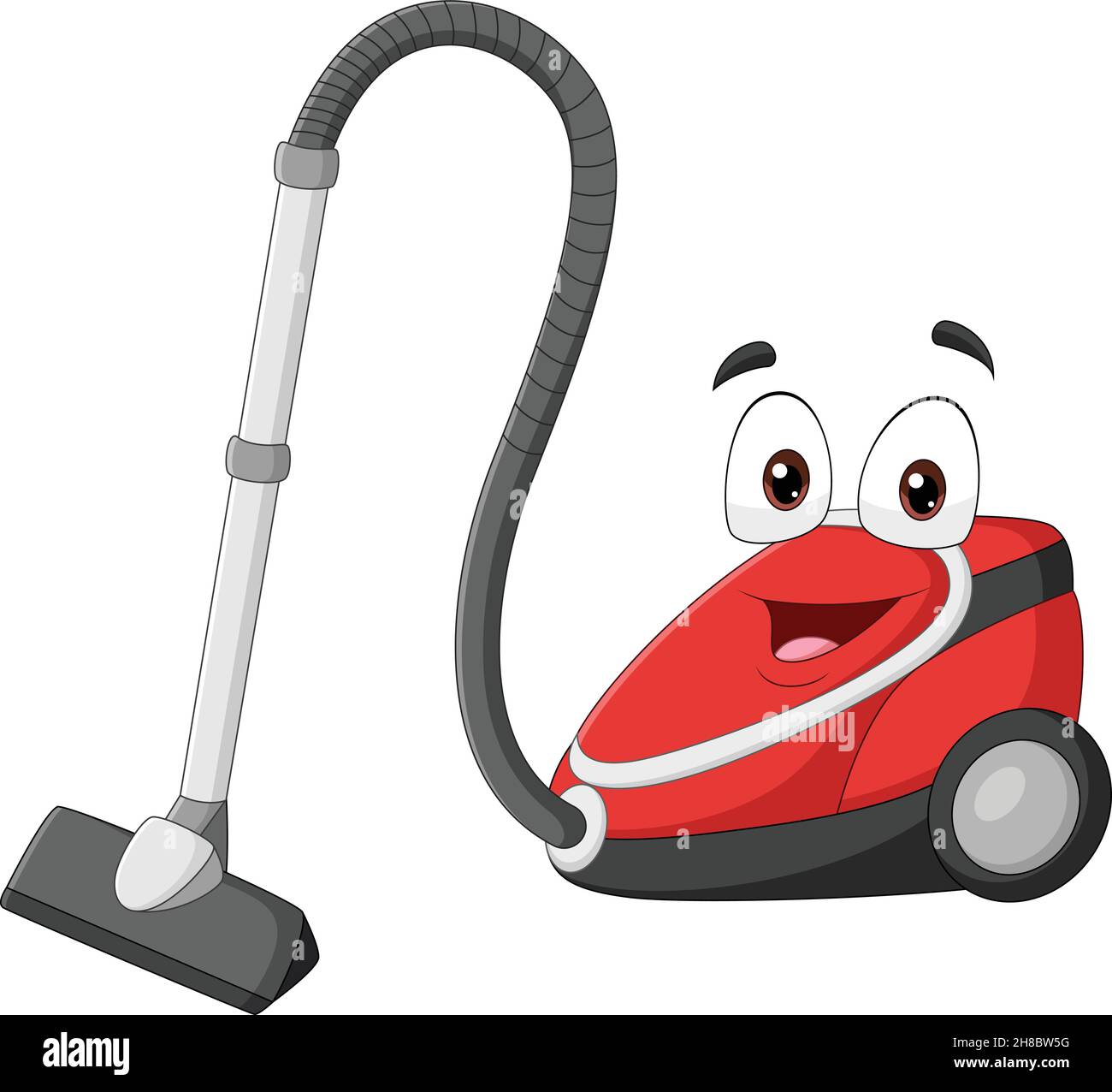 Cartoon lächelnde Staubsauger Charakter Stock-Vektorgrafik - Alamy