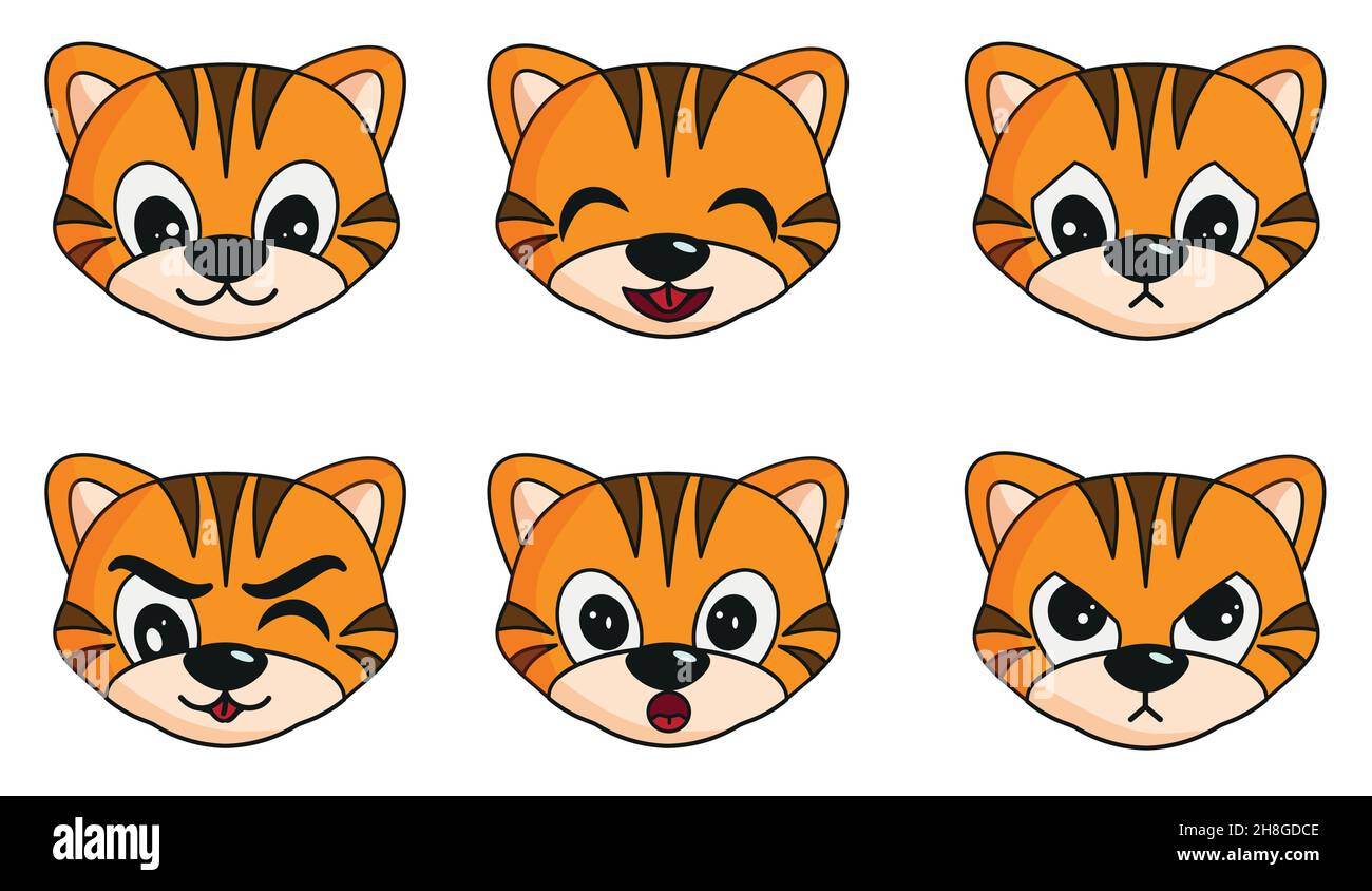 Tiger cartoon emoji -Fotos und -Bildmaterial in hoher Auflösung – Alamy