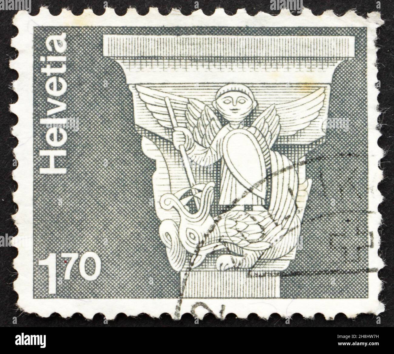 SCHWEIZ - UM 1973: Eine in der Schweiz gedruckte Briefmarke zeigt die ...