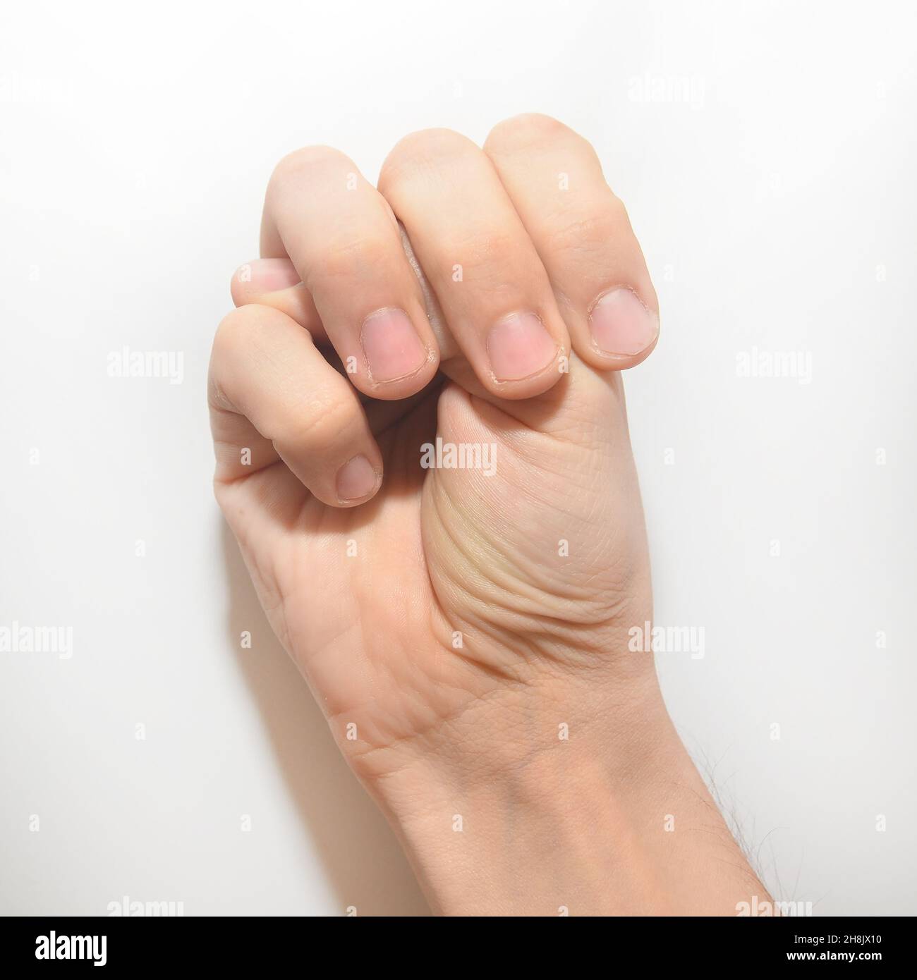 Hand sign language alphabet deaf -Fotos und -Bildmaterial in hoher ...