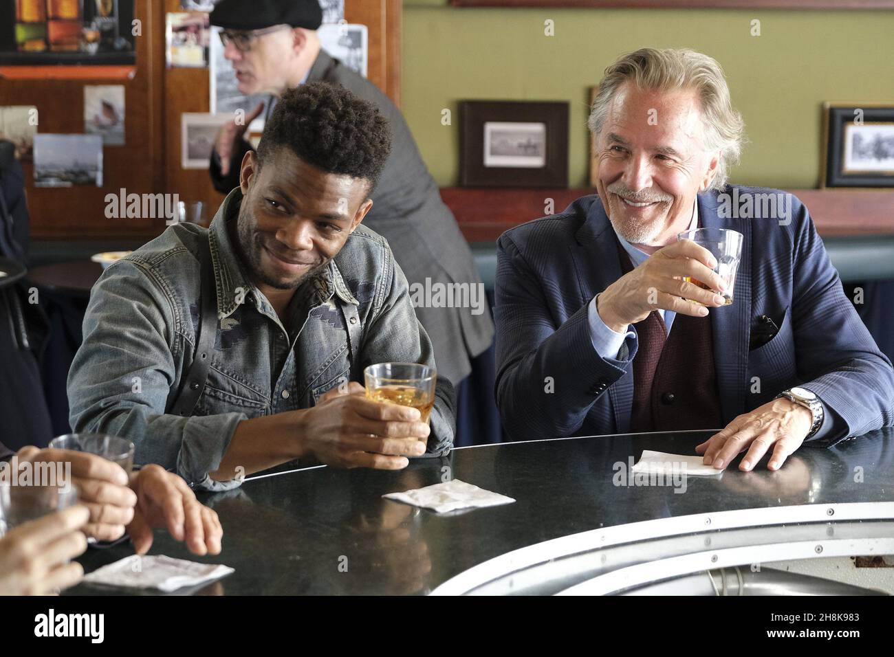 NASH BRIDGES, (aka NASH BRIDGES: THE MOVIE), von links: Paul James, Don Johnson, Pilot ...