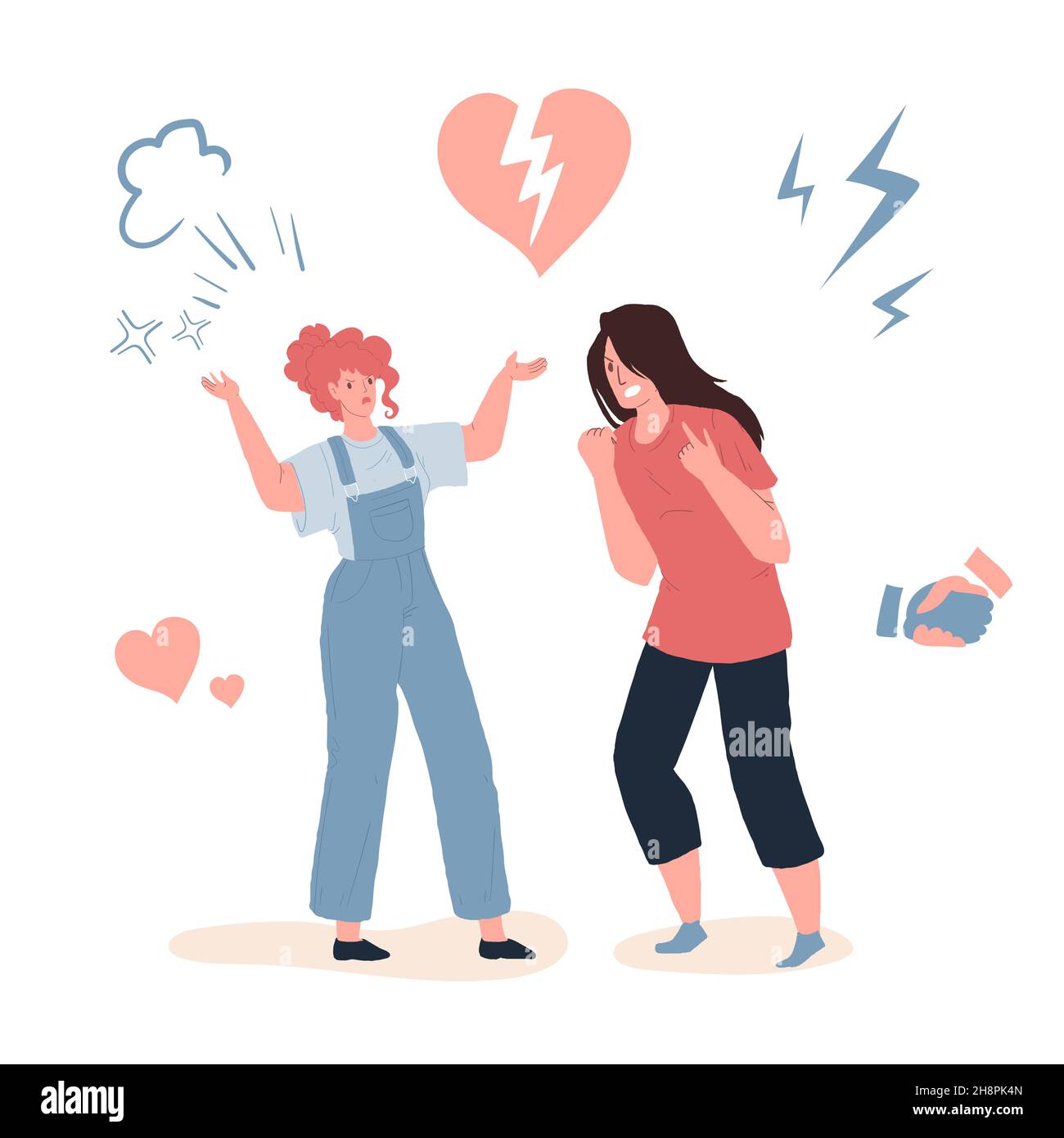 Streit cartoon -Fotos und -Bildmaterial in hoher Auflösung - Seite 2 ...