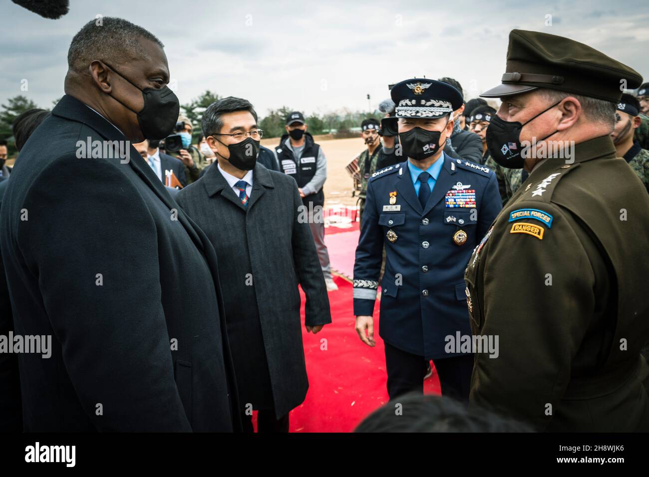Seoul, Südkorea. 02nd Dez 2021. US-Verteidigungsminister Lloyd J ...