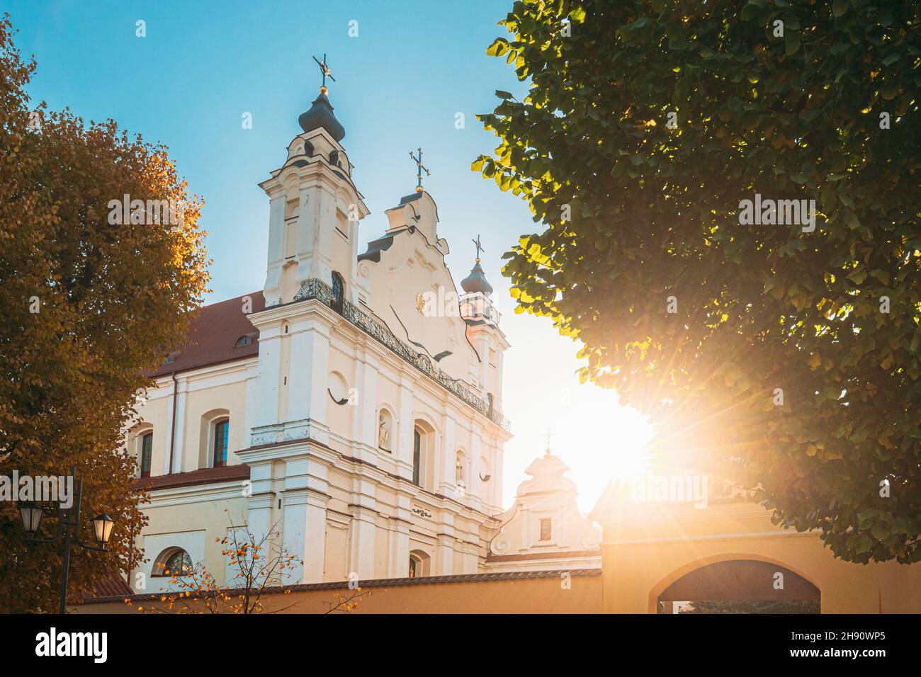 Pinsk, Gebiet Brest, Weißrussland. Kathedrale Des Namens Der Seligen Jungfrau Maria Und Kloster ...