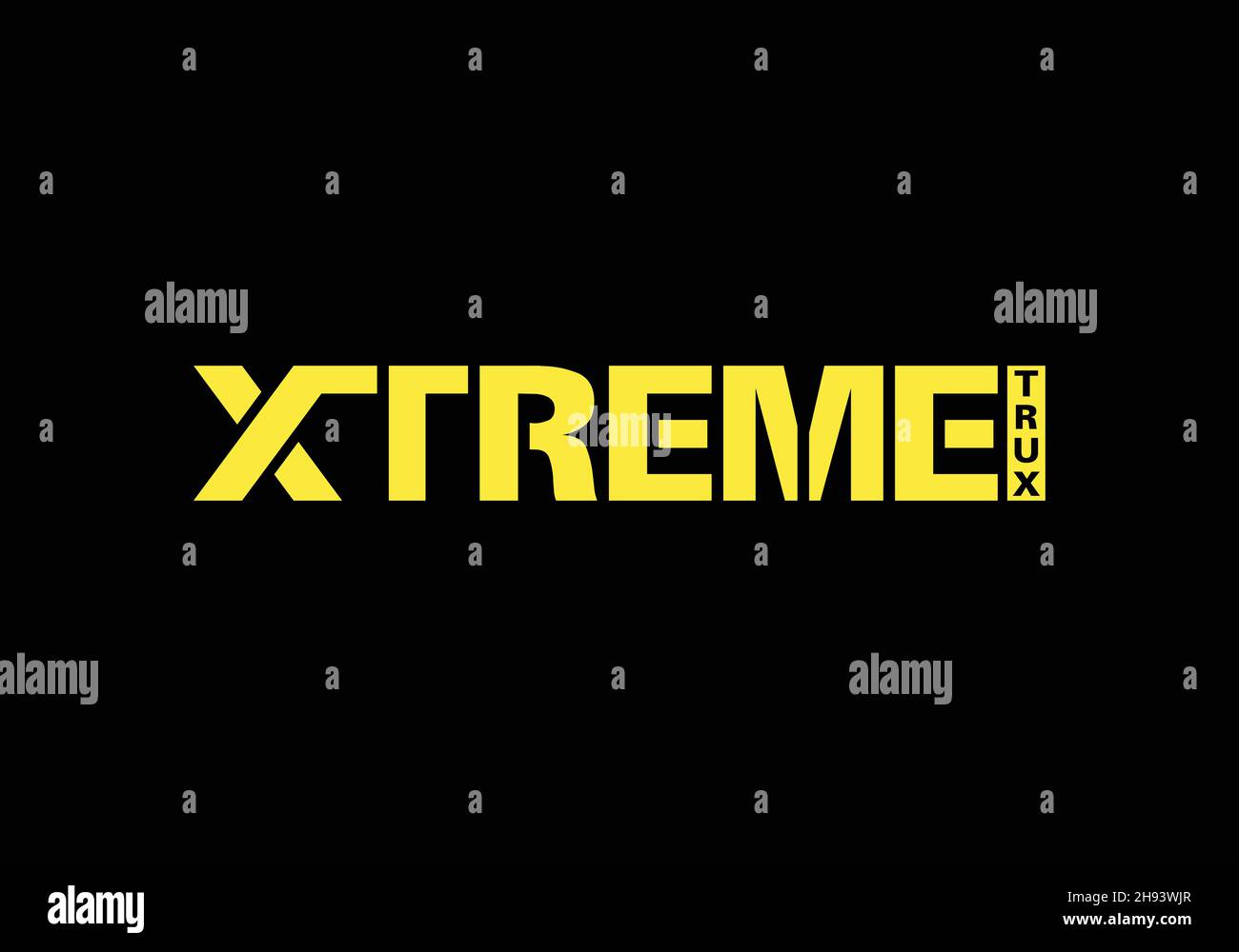 XTREME TRUX Word Mark Logo Design Vektor-Vorlage xtreme trux Word Logo ...