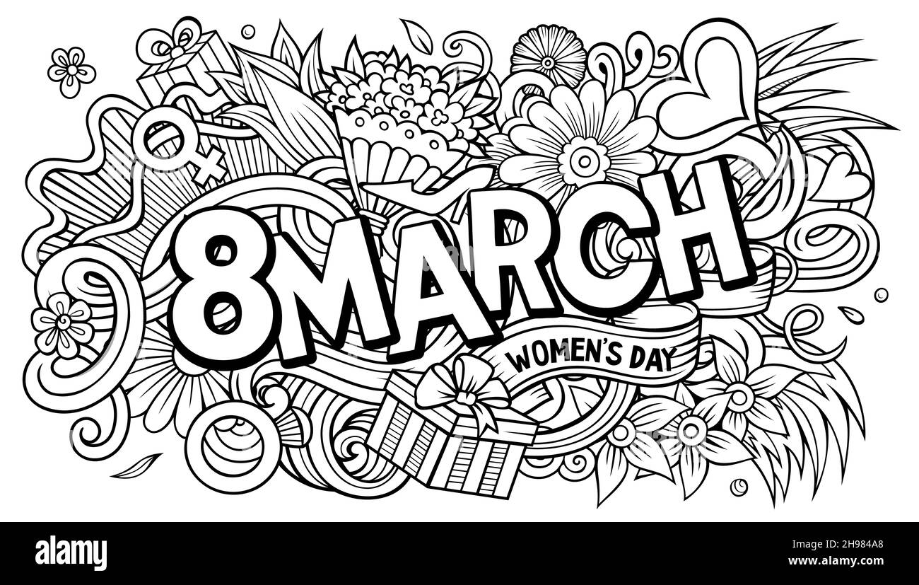 Cartoon objects coloring page Schwarzweiß-Stockfotos und -bilder - Alamy