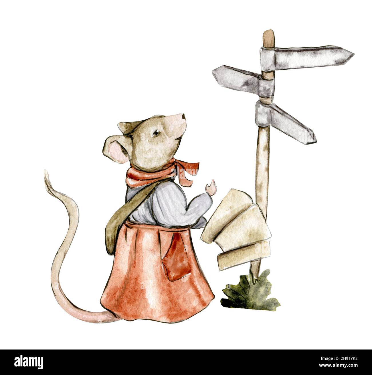 Ein Satz handgemalter Aquarellelemente zum sofortigen Download ...