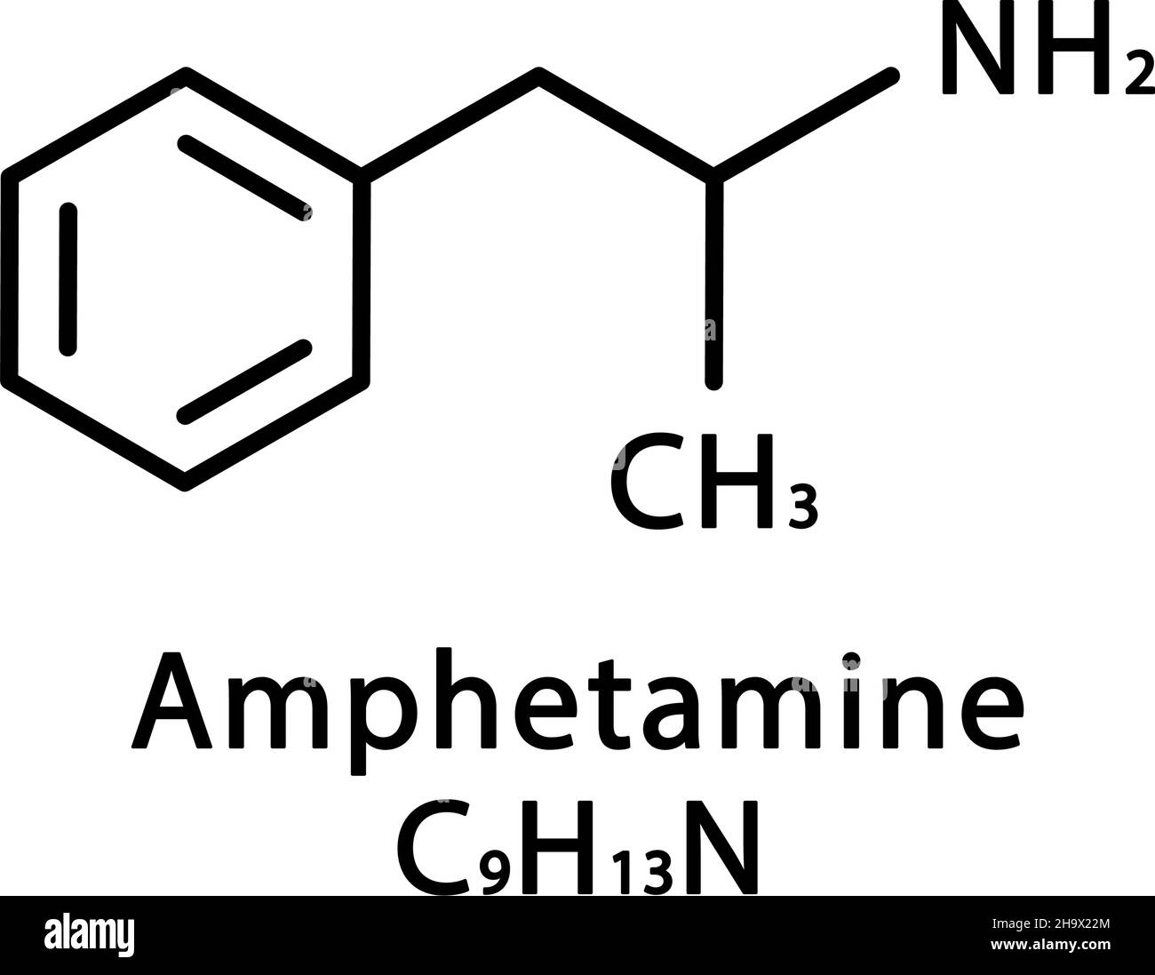 Amphetamine drug molecular model Stock-Vektorgrafiken kaufen - Alamy