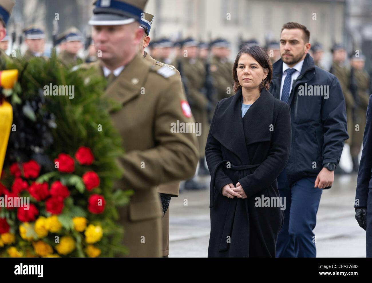 Warschau, Polen. 10th Dez 2021. Bundesaußenministerin Annalena Baerbock ...
