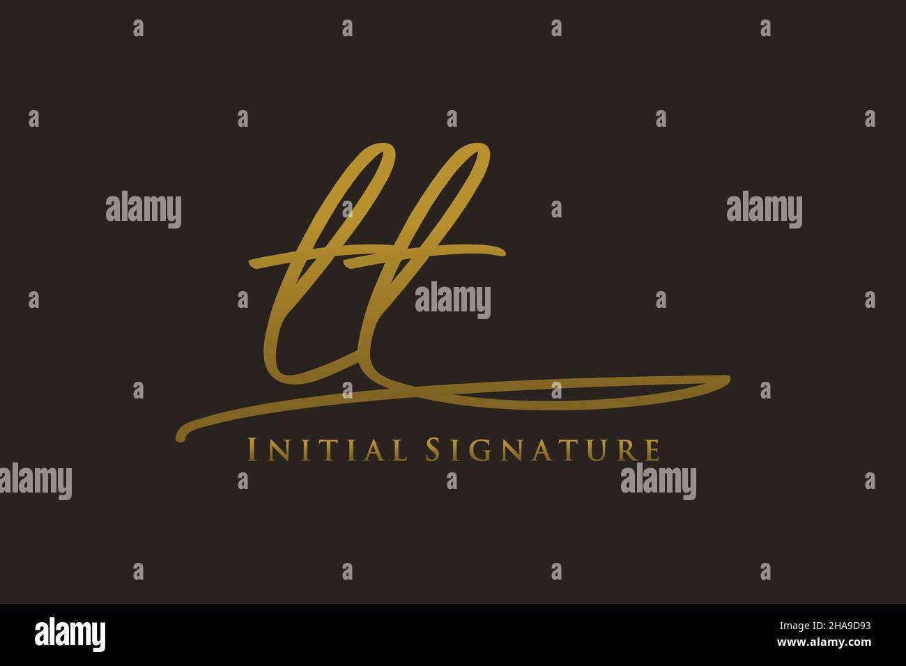 TT Letter Signature Logo Template Elegantes Design-Logo ...