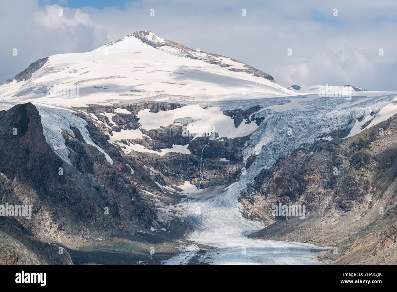 Blick auf den Johannisberg mit dem Pasterze-Gletscher im Nationalpark ...