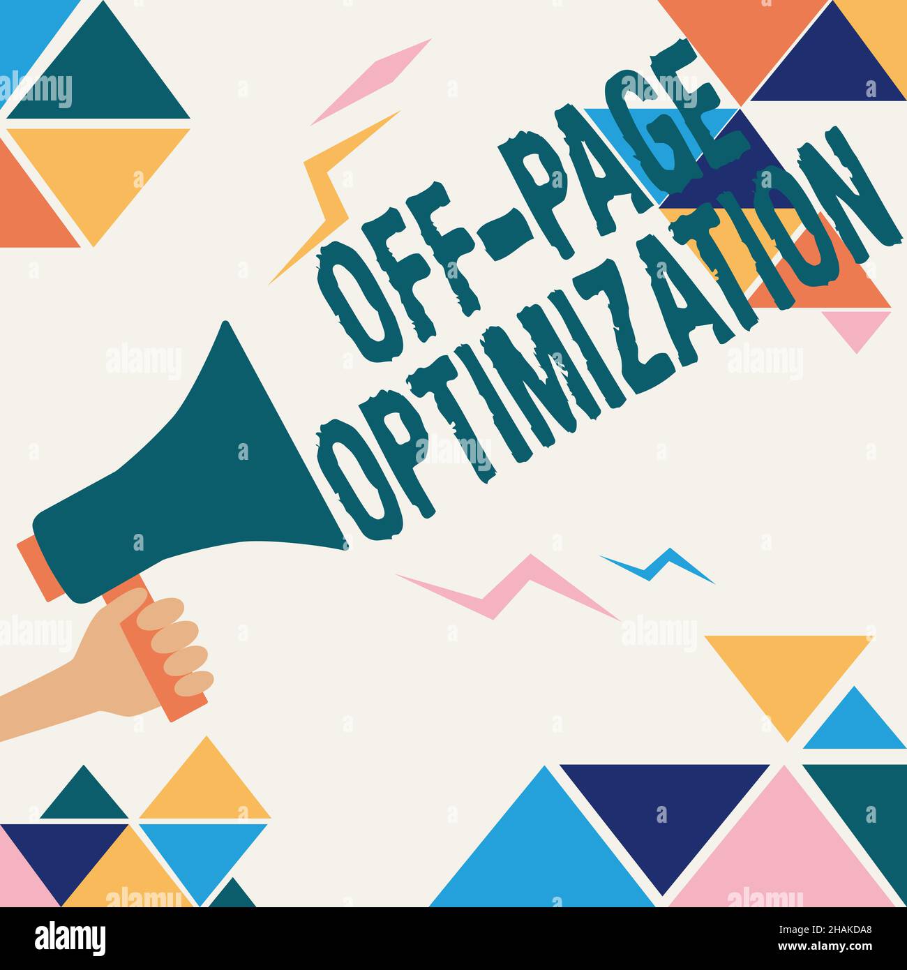 Textschild mit der Option „Seitenoptimierung“. Wort für Website ...