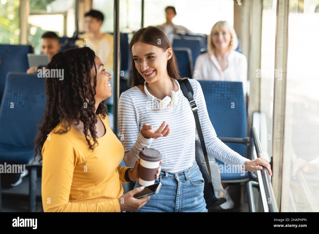 Interior of an intercity bus -Fotos und -Bildmaterial in hoher ...