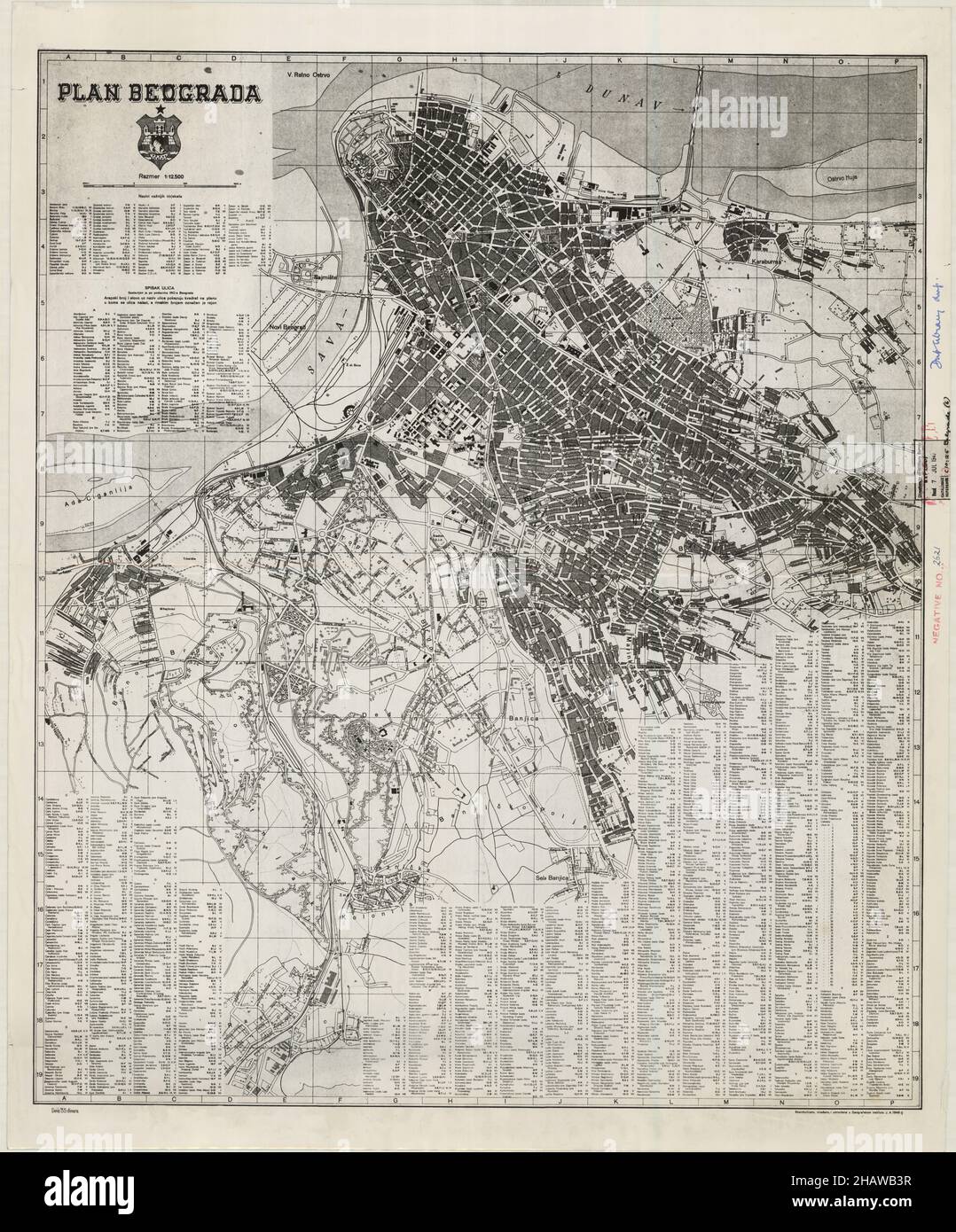 Belgrader Karte, Belgrader Karten, Belgrader Plan, Alte Belgrader Karte ...