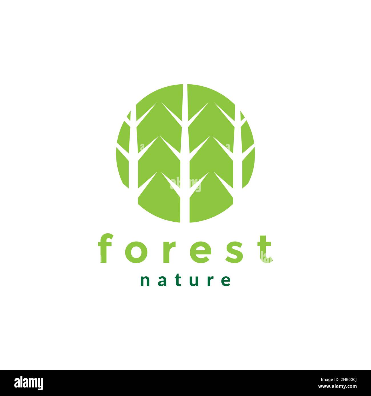 Dorn Baum grün Wald Logo Design Vektor Grafik Symbol Symbol Zeichen ...