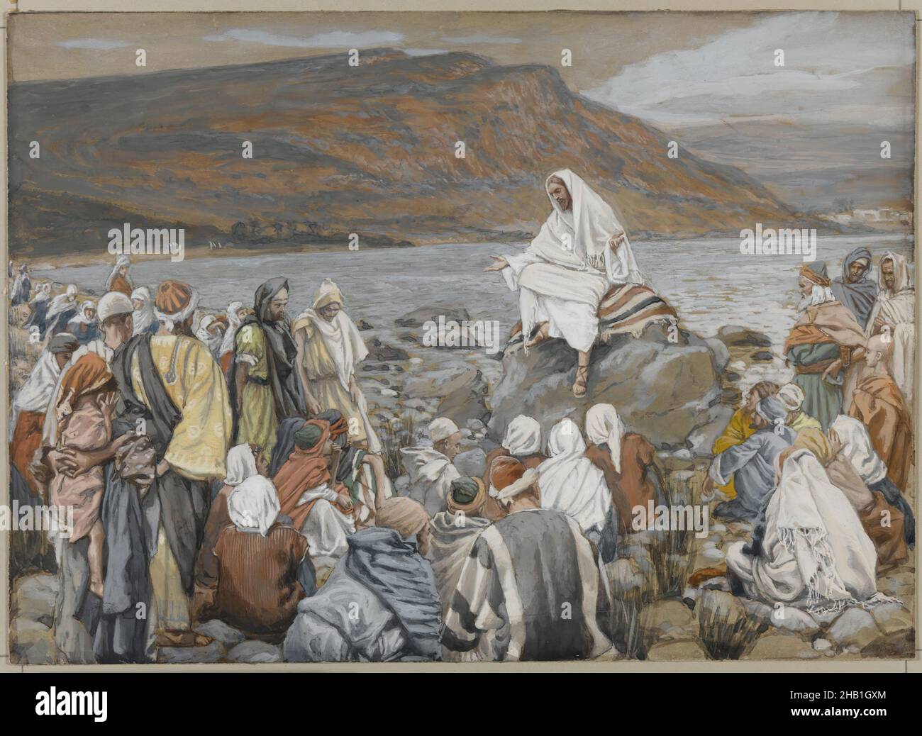 Jesus enseigne le peuple pres de la mer -Fotos und -Bildmaterial in ...